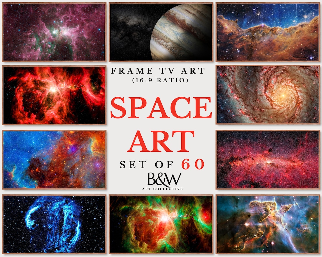 Samsung Frame TV Art Set of 60 | Space Art Collection | Space Telescope ...