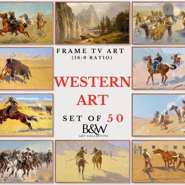 Western Art for Frame Tv - Etsy