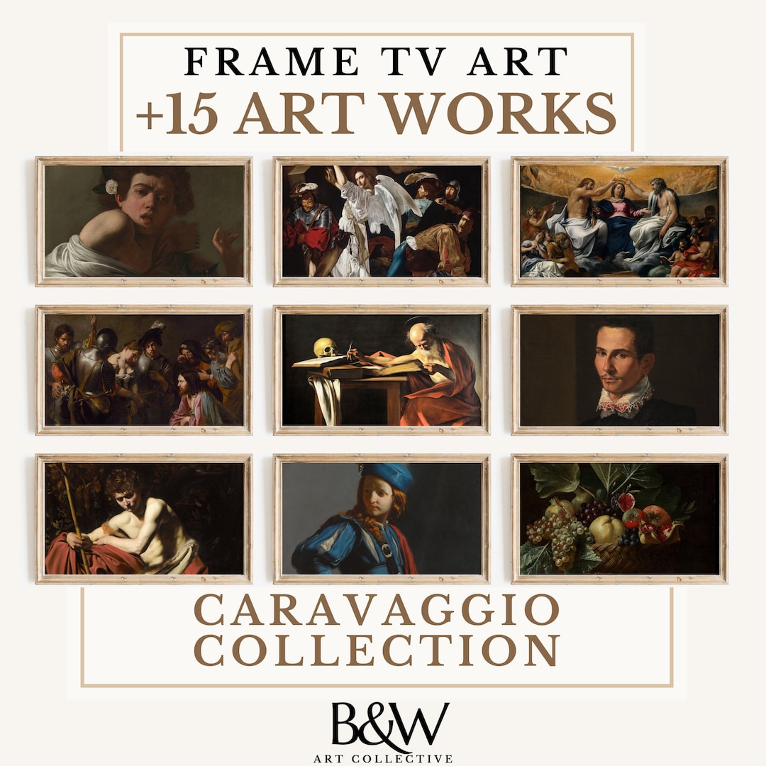 Frame TV Art Set of +15 the Caravaggio Collection | Frame Tv Art ...