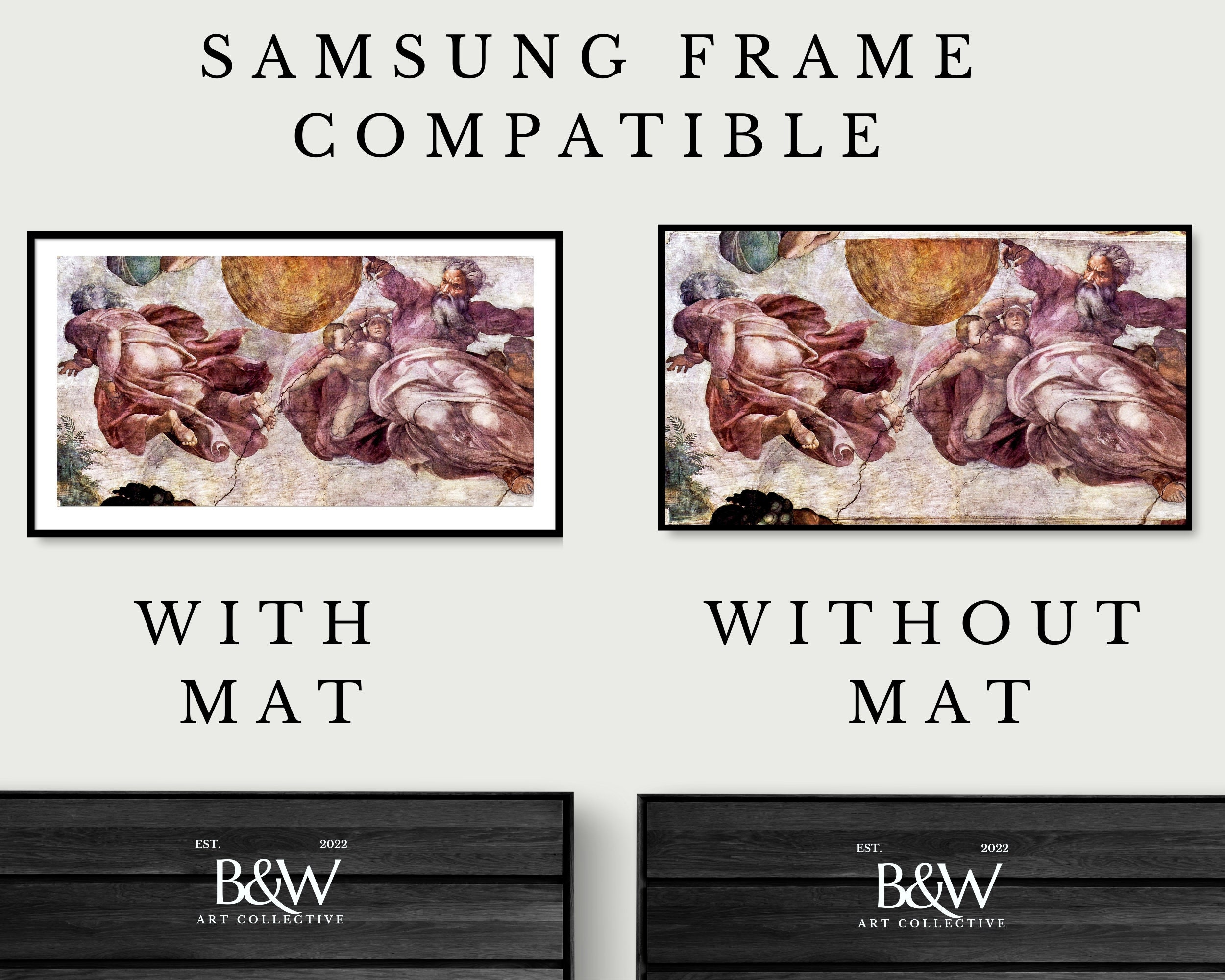 Samsung Frame TV Art Set of 10 | Michelangelo Art | 10 Files Included ...