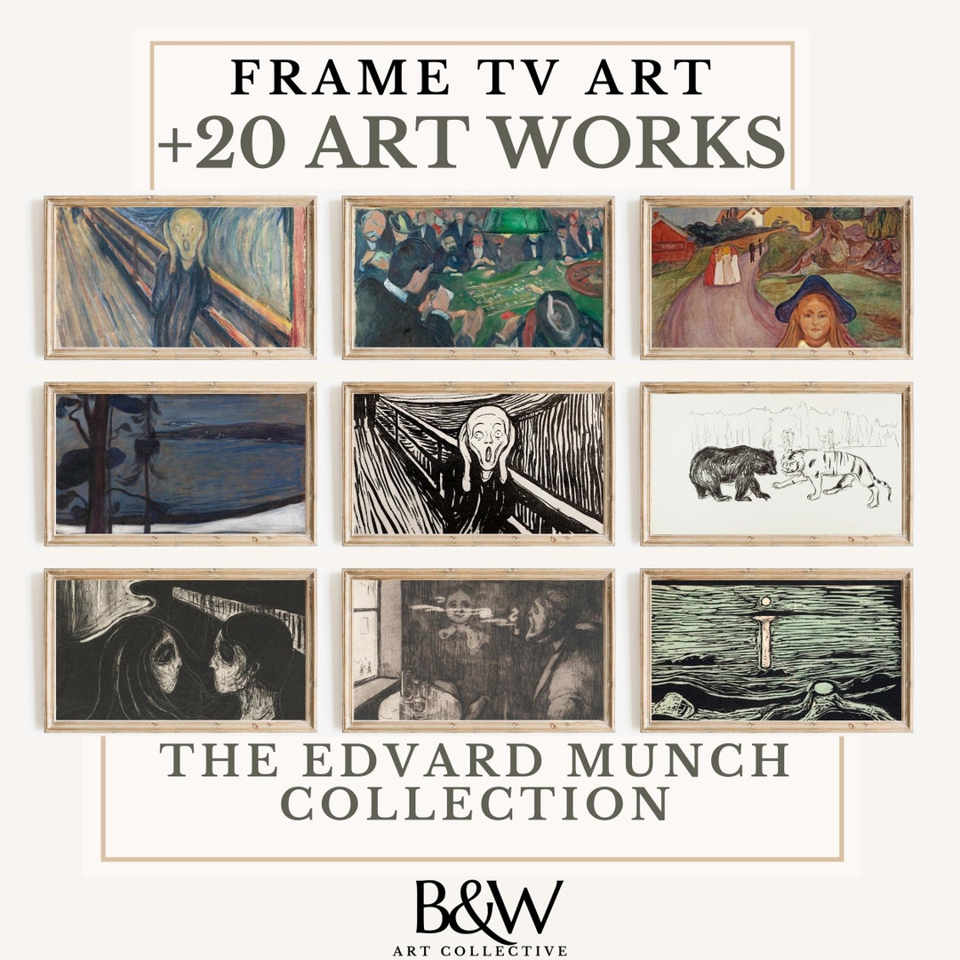 Frame TV Art Set of +20 the Edvard Munch Collection | Frame Tv Art ...