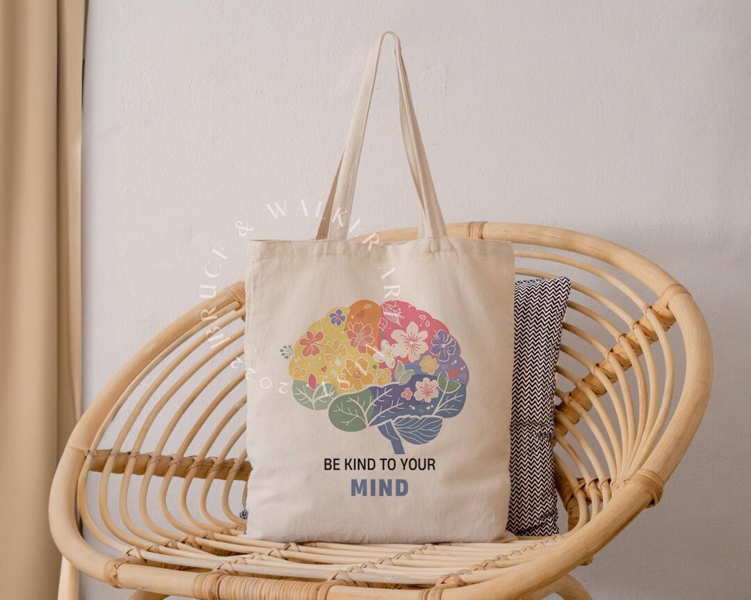 Mental Health Matters Tote Bag, Inspirational Tote Bag, Mental Health ...