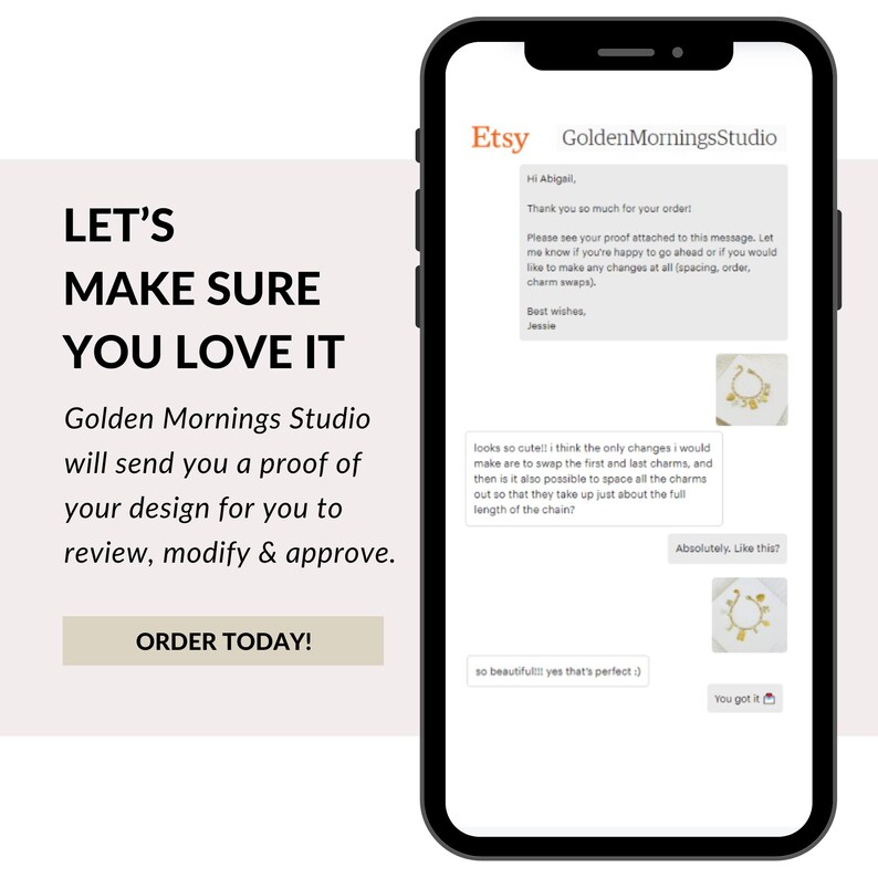 Build Your Own Custom Charm Necklace, Gold Charm Necklace, Customizable ...