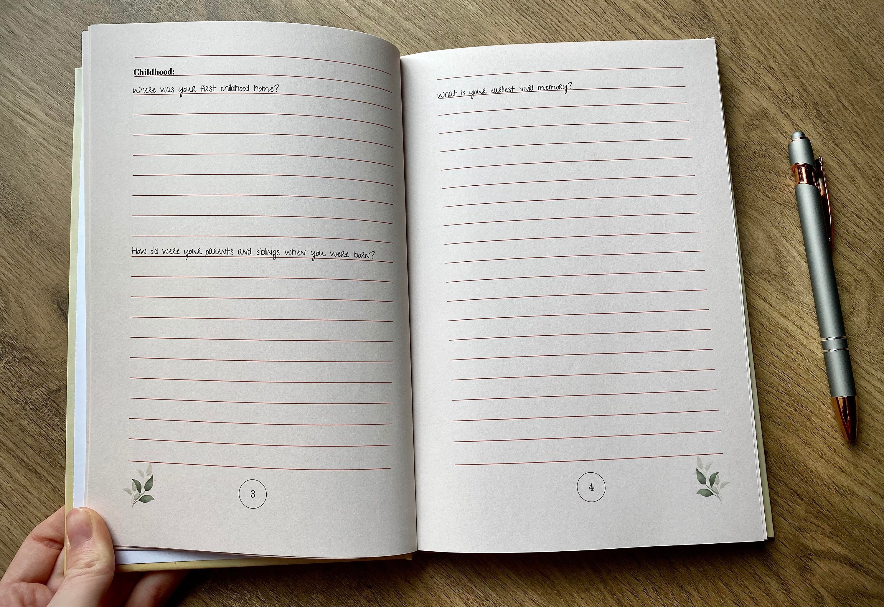 Story of a Lifetime Journal: A Guided Memoir Style Journal With Time ...