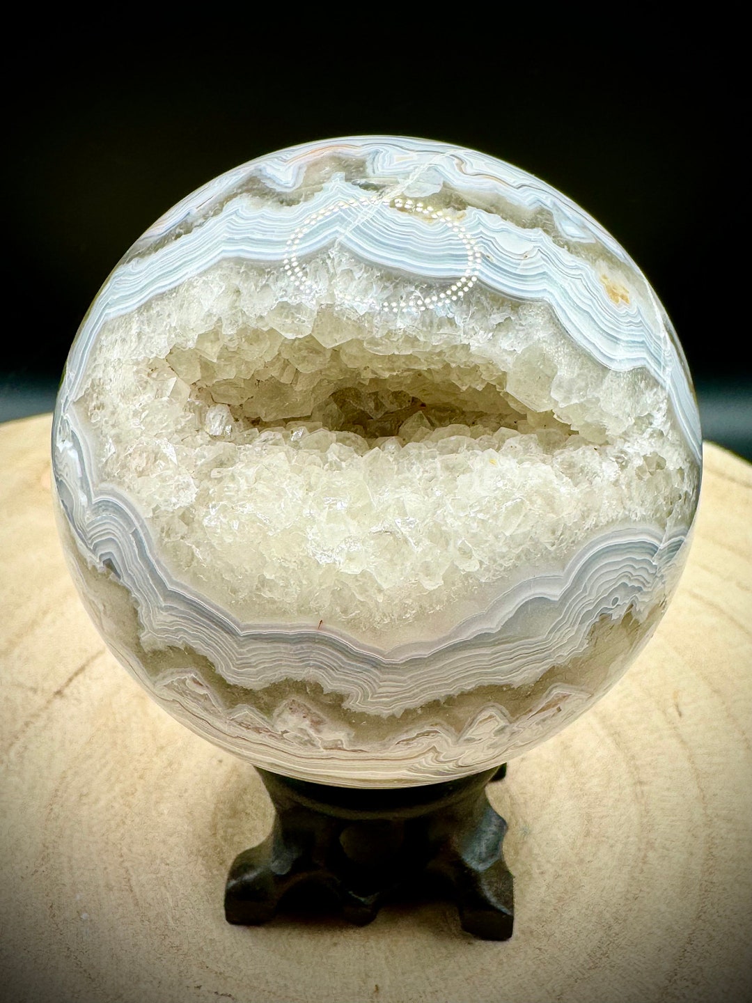 Stunning Sphere Made From Mexican Lace Agate - Etsy