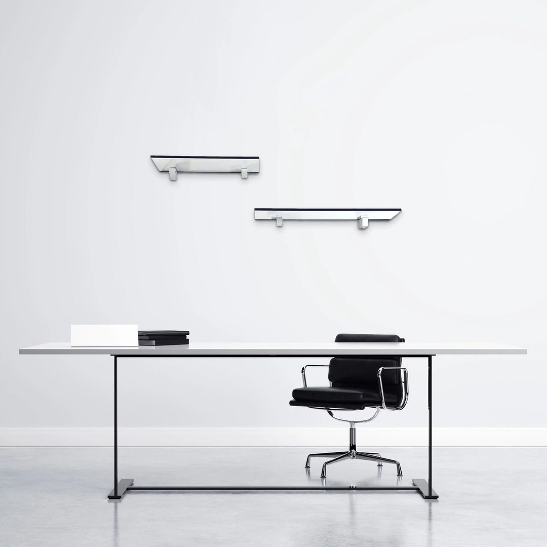 Floating Black Translucent Trim on Clear Acrylic Wall Shelves - Etsy