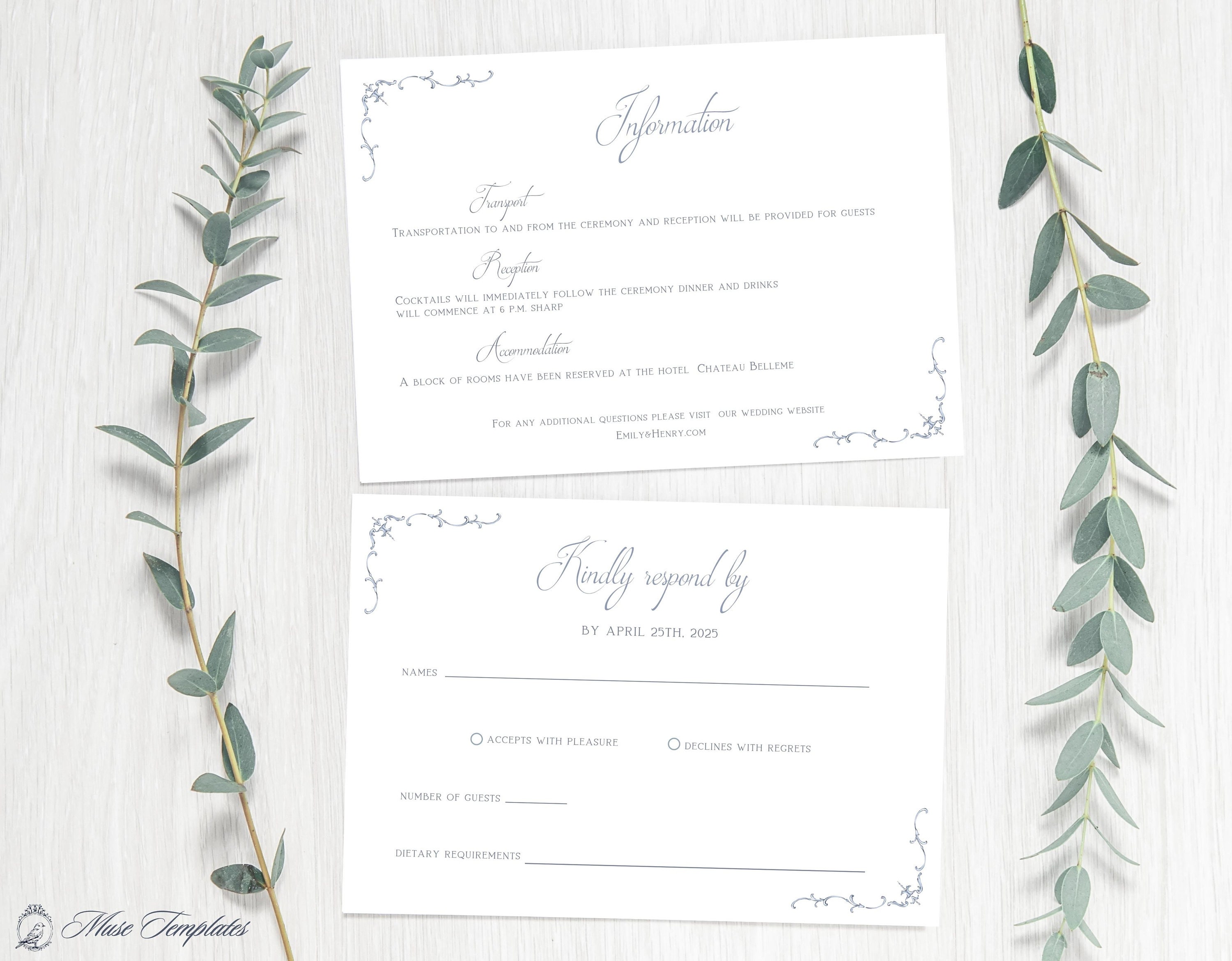 Vintage Renaissance Invitation Template, Wedding Baroque Crest ...