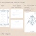 Baroque Vintage Invitation Template, Wedding Dusty Blue Frame ...