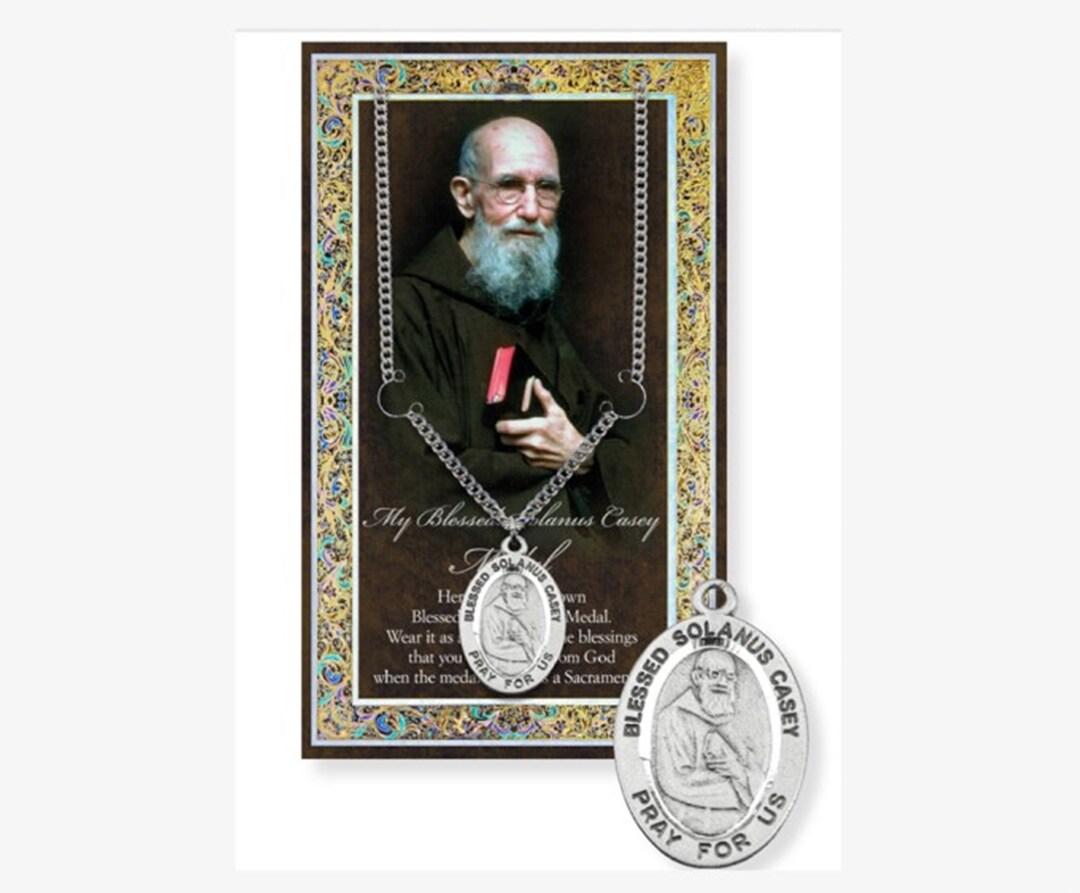 Blessed Solanus Casey Genuine Pewter Necklace With Prayer Pamphlet ...