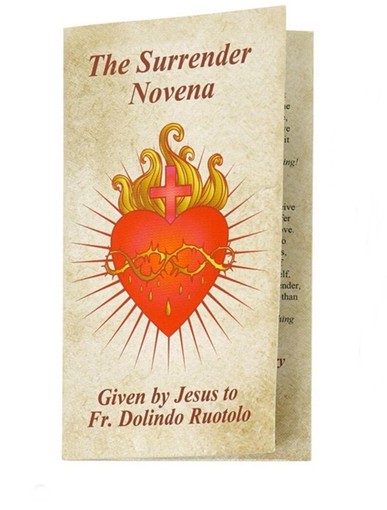 Surrender Novena Chaplet W How to Prayer Card Catholic Prayer Beads - Etsy
