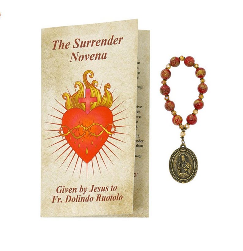 Surrender Novena Chaplet W How to Prayer Card Catholic Prayer Beads - Etsy