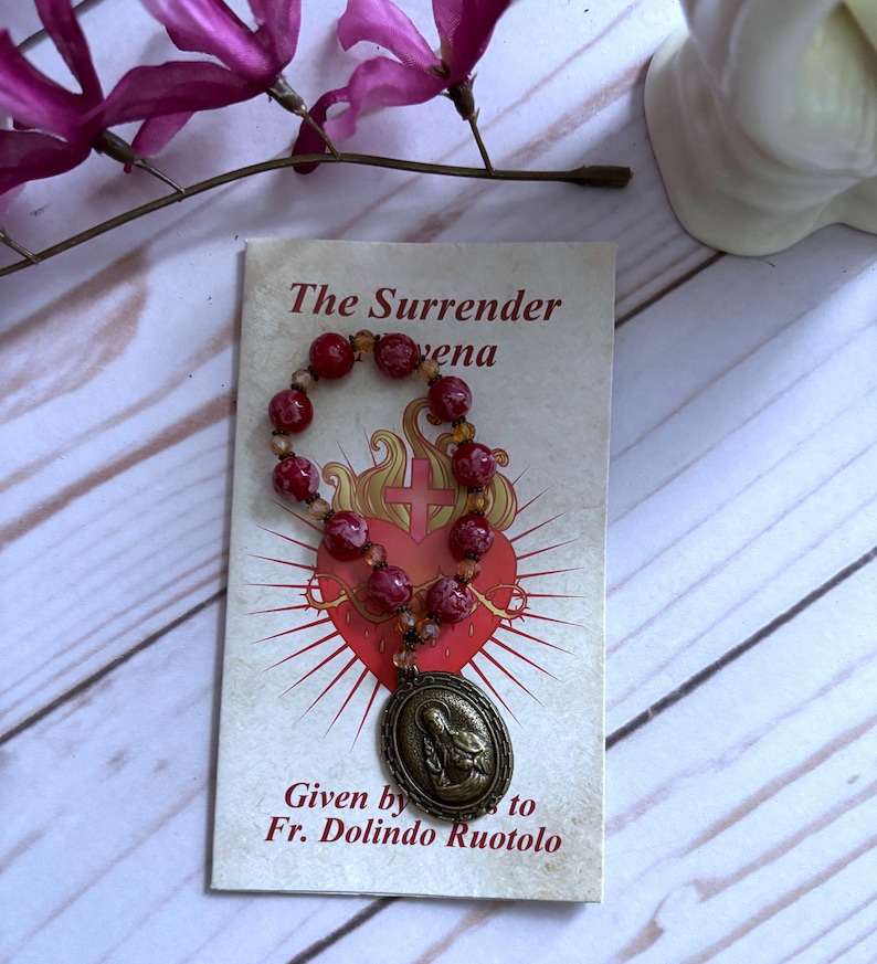 Surrender Novena Chaplet W How to Prayer Card Catholic Prayer Beads - Etsy