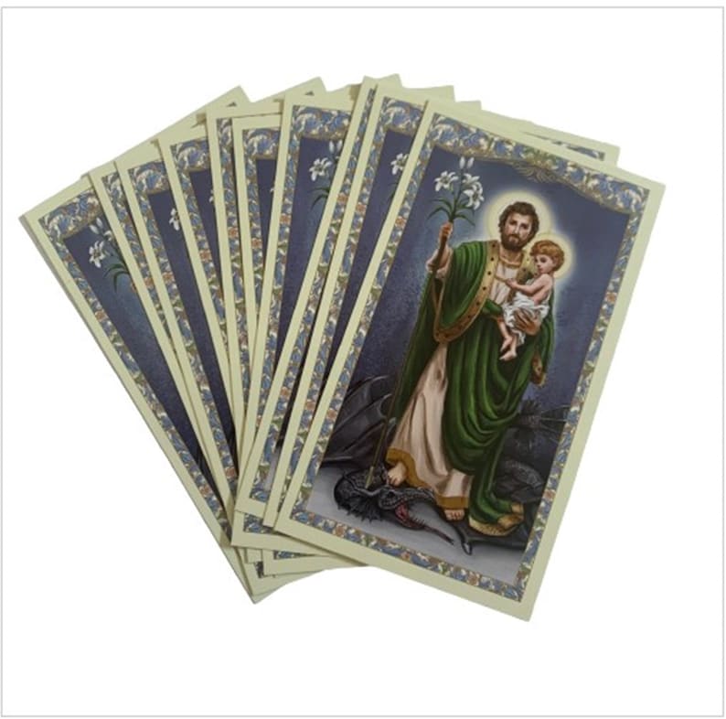 St. Joseph, Terror of Demons Holy Card Protection From Evil Prayer Card ...