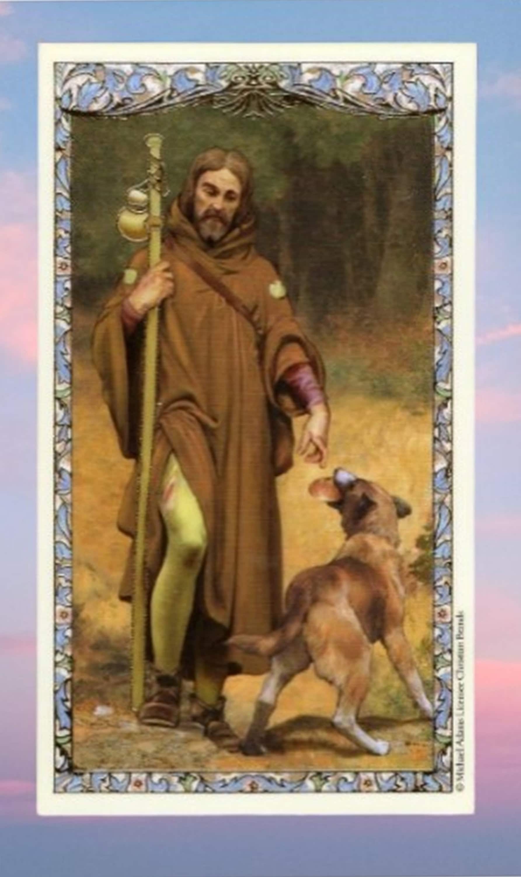St Rocco St Roch Holy Card Laminated Catholic Prayer Card Patron of ...