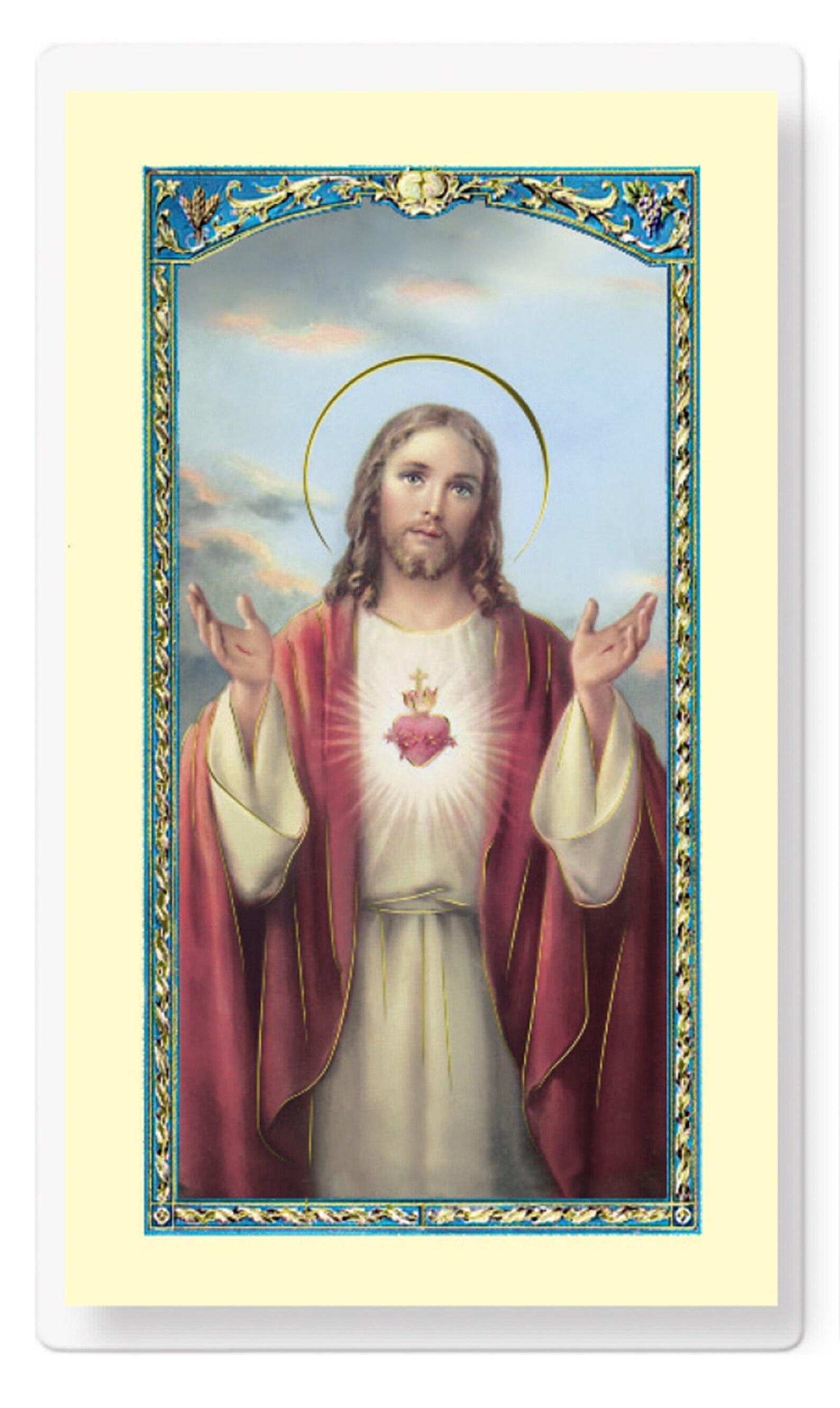 Healing Prayer at Bedtime Holy Prayer Card Laminated - Etsy