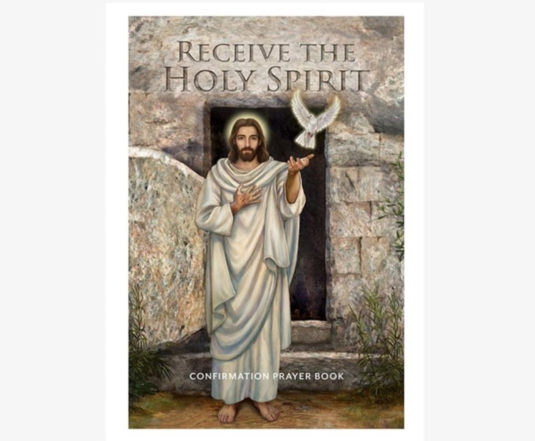 Receive the Holy Spirit Confirmation Prayer Book Catholic Faith Color ...