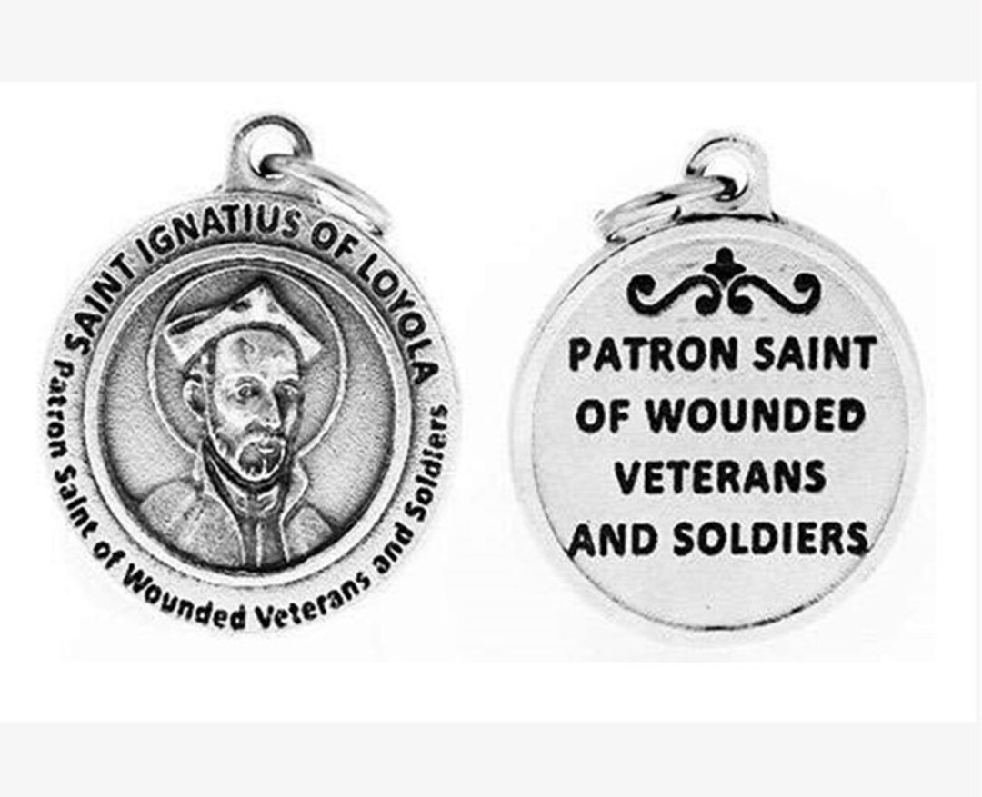 St Ignatius of Loyola Medal Charm 3/4 Inch Patron Saint of Wounded ...