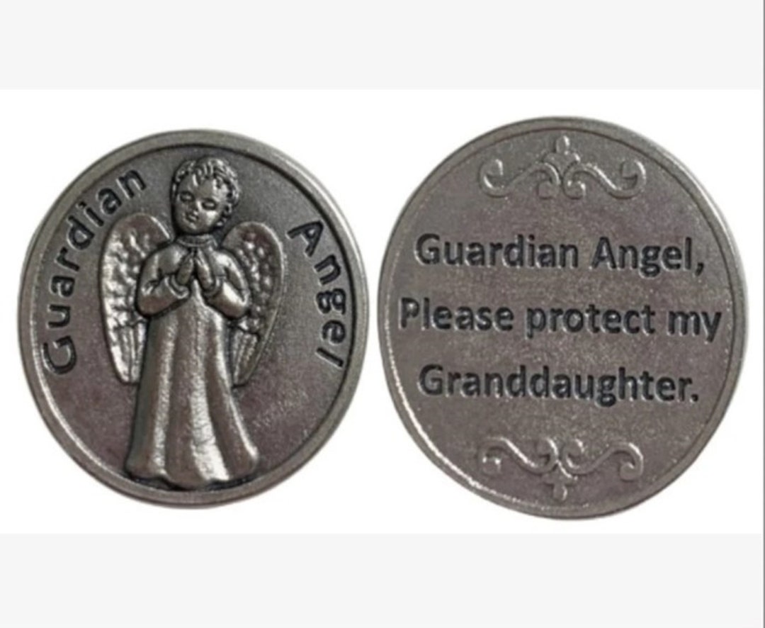 Granddaughter - Guardian Angel Prayer Pocket Token - Prayer Coin for ...