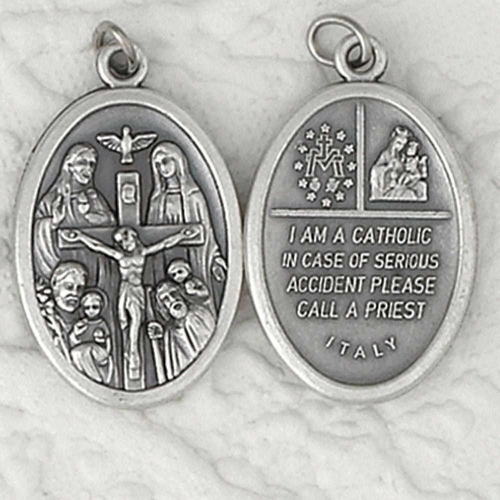 Four Way Cross Medal 4 Way Cross Medal Catholic Charm Call A Priest ...