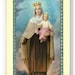 Our Lady of Mount Carmel Holy Card Laminated Catholic Prayer Card Blessed Virgin Mary - Etsy