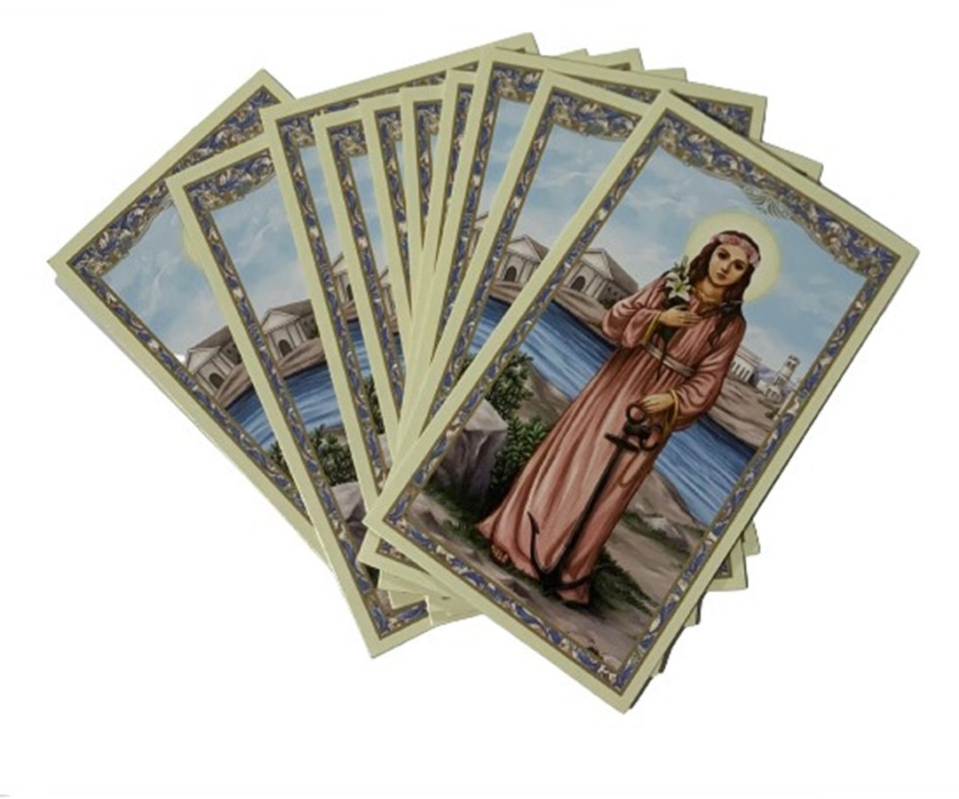 St Philomena Holy Card Novena Prayer Catholic Patron Infants Youth Card ...
