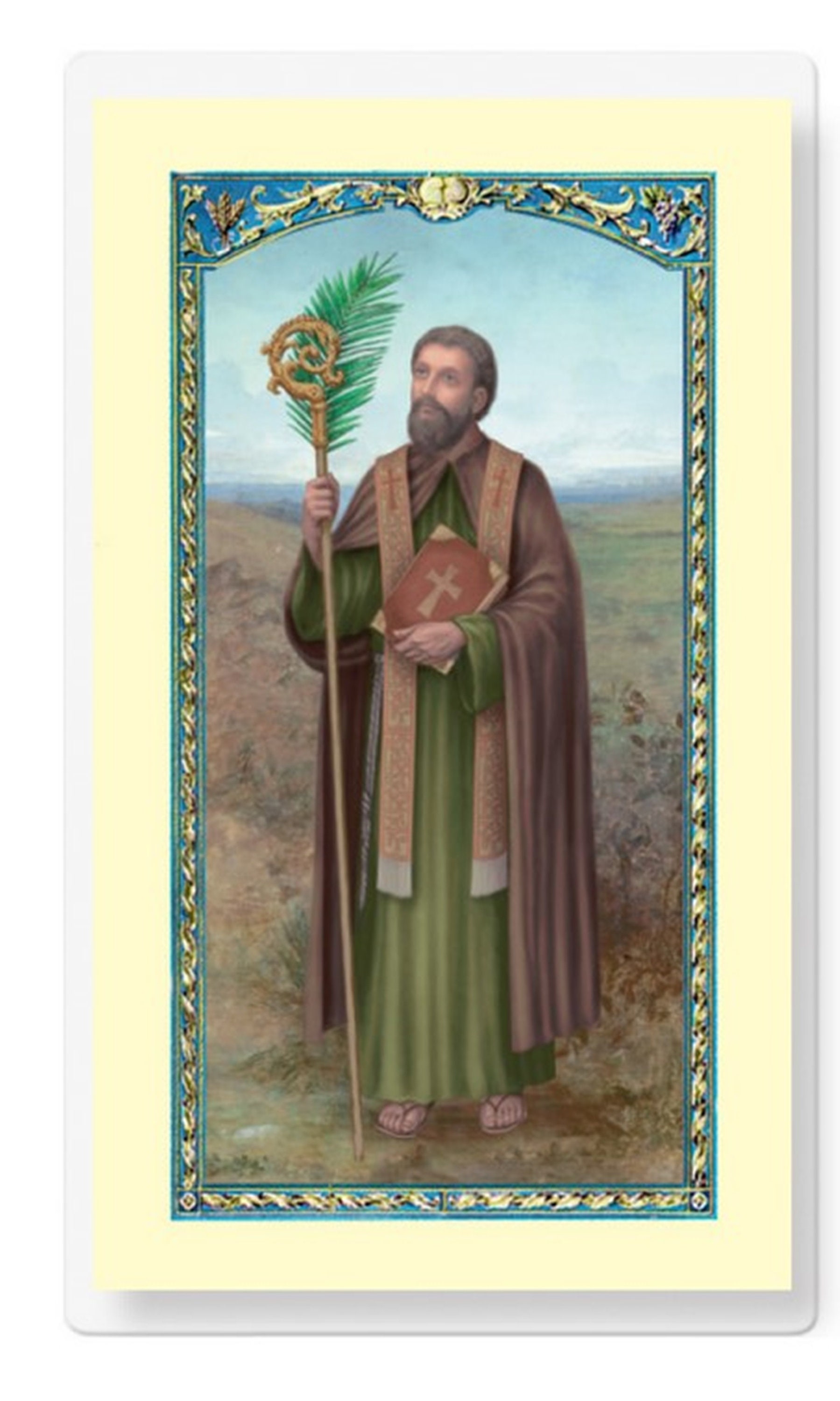St Timothy Patron of Stomach Ailments Laminated Prayer Card Catholic ...