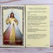 Spanish Divine Mercy Holy Card With Divine Mercy Chaplet Prayer Card ...