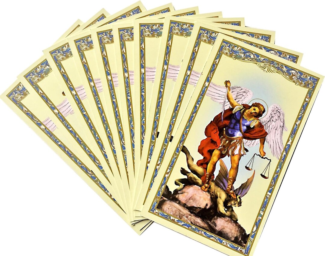 St Michael the Archangel Holy Card Catholic Prayer Protection From ...