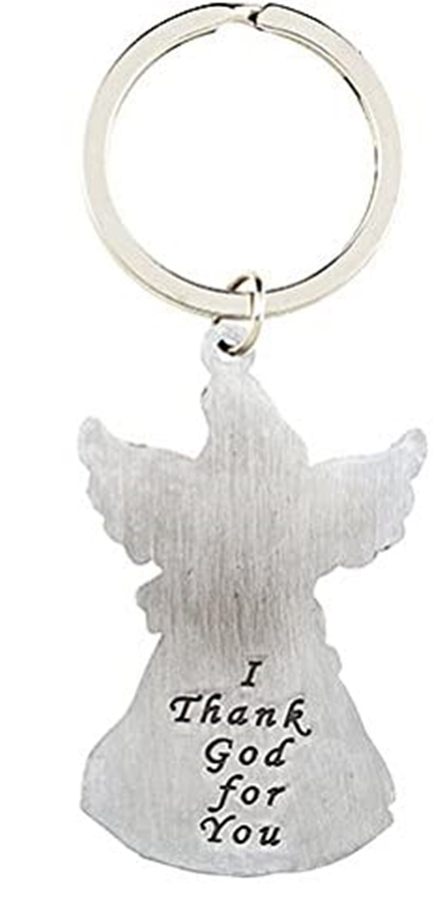Guardian Angel I Thank God for You Angel Key Chain - Etsy