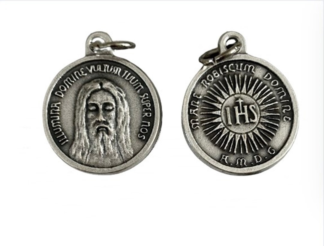Holy Face of Jesus Medal Shroud of Christ 3/4" Pendant Charm Made in ...