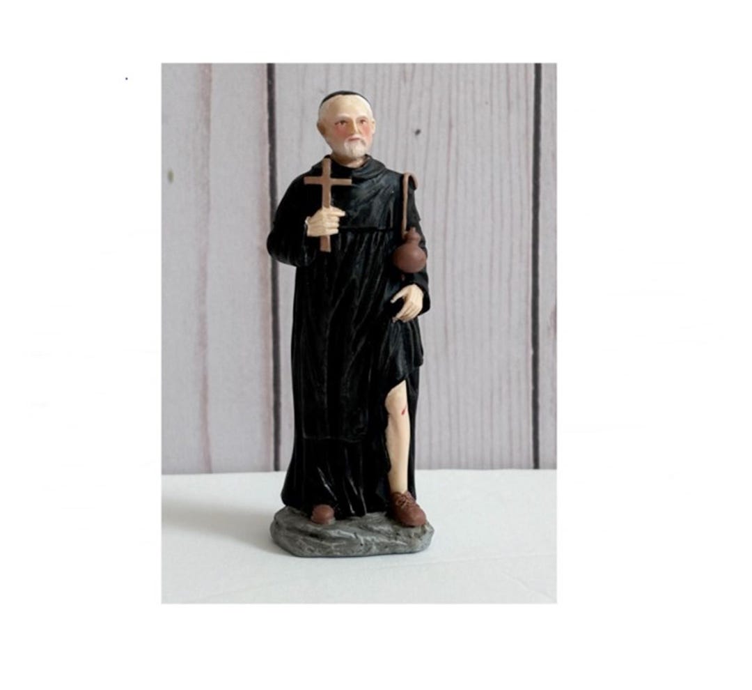 St Peregrine Resin 4 Inch Statue Patron of Cancer Catholic Figurine - Etsy