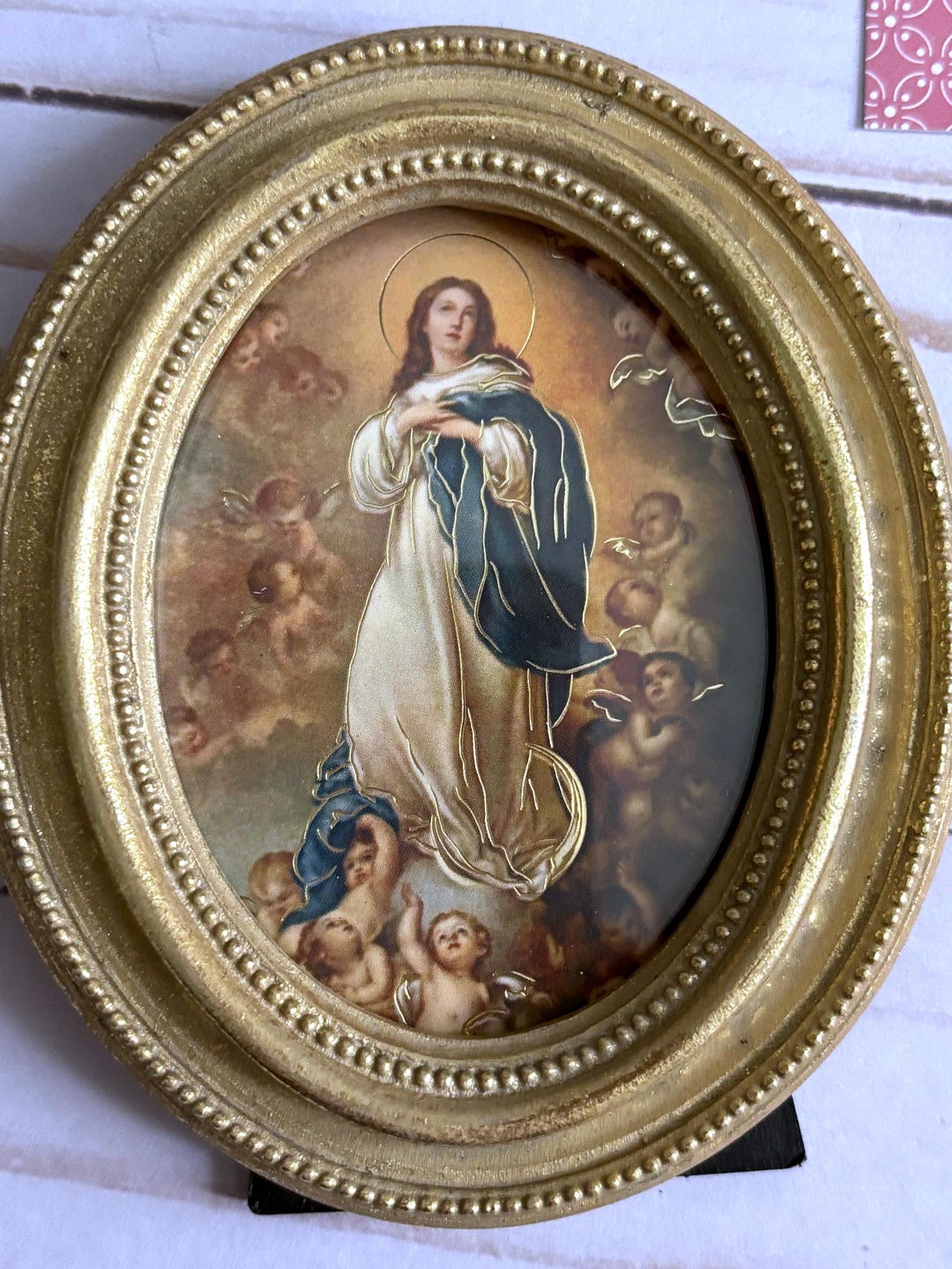 Our Lady of the Immaculate Conception Catholic Print With Gold Leaf ...