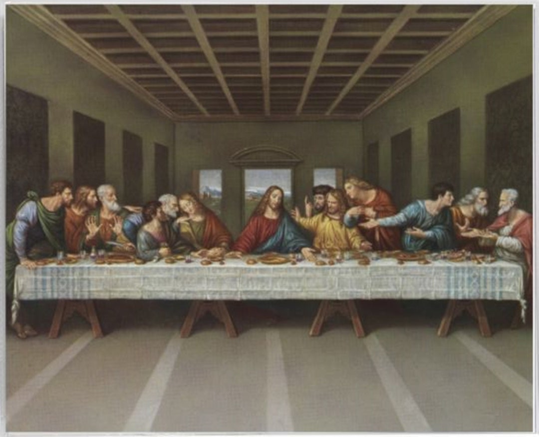 Leonardo Da Vinci -last Supper Jesus Christ Picture 8 X 10 Ready to ...