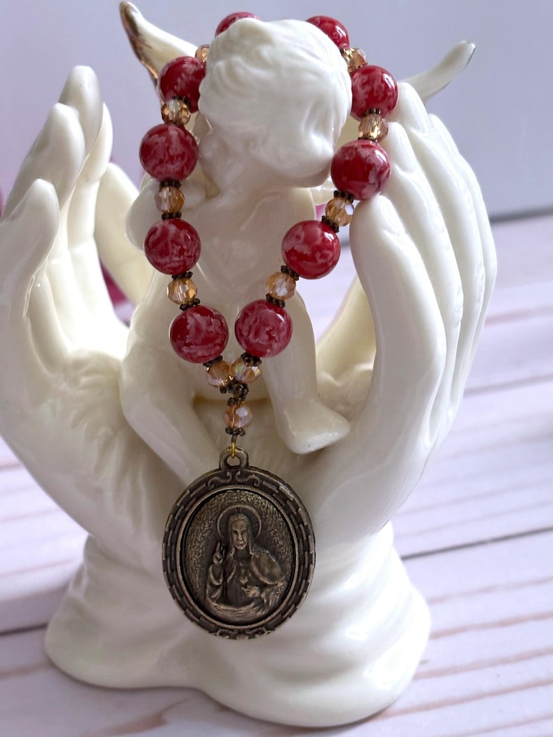 Surrender Novena Chaplet W How to Prayer Card Catholic Prayer Beads - Etsy
