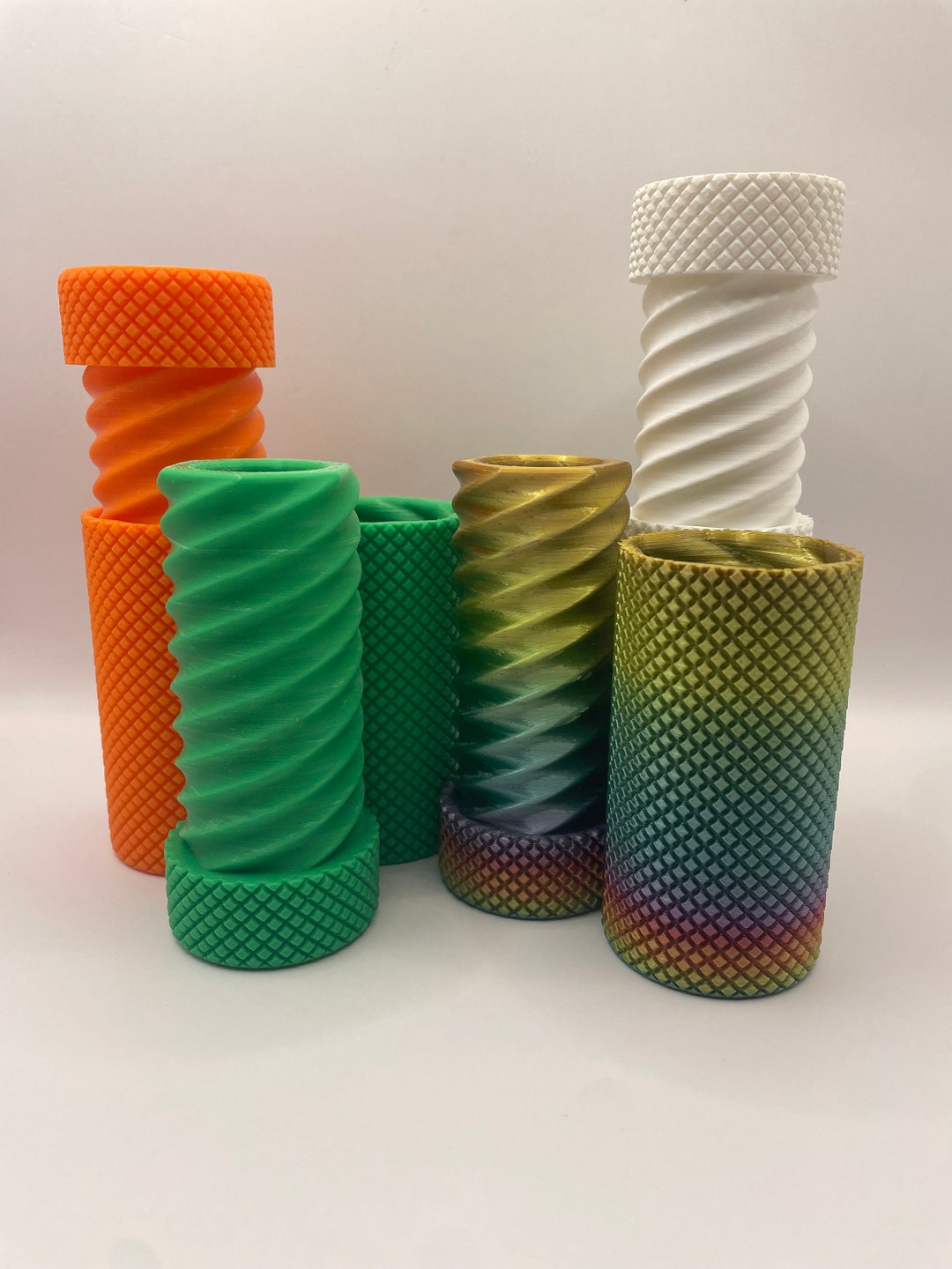 3D Printed Twist Container - Etsy