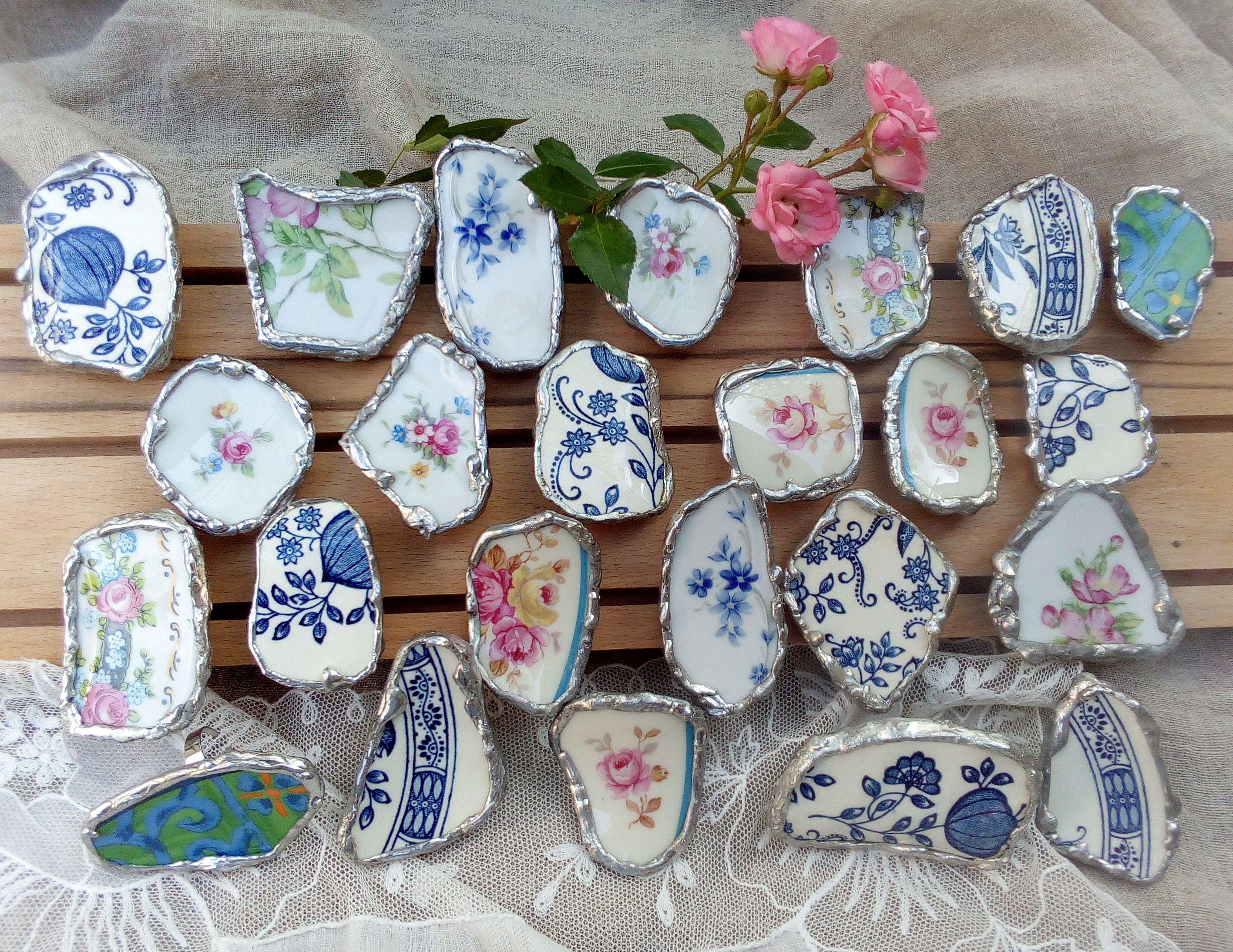 Broken Сhina Ring/handmade Ring/handmade Jewelry/broken Porcelain ...