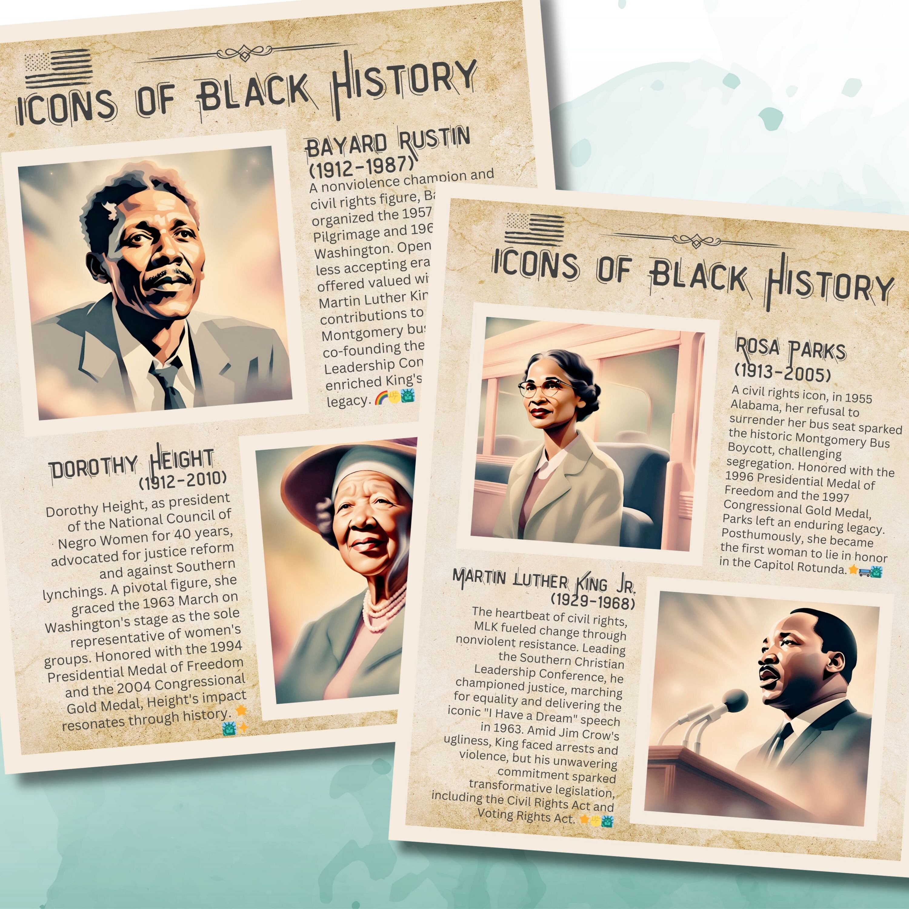 Black History Month History Classroom Decor, BLM Posters Bundle ...