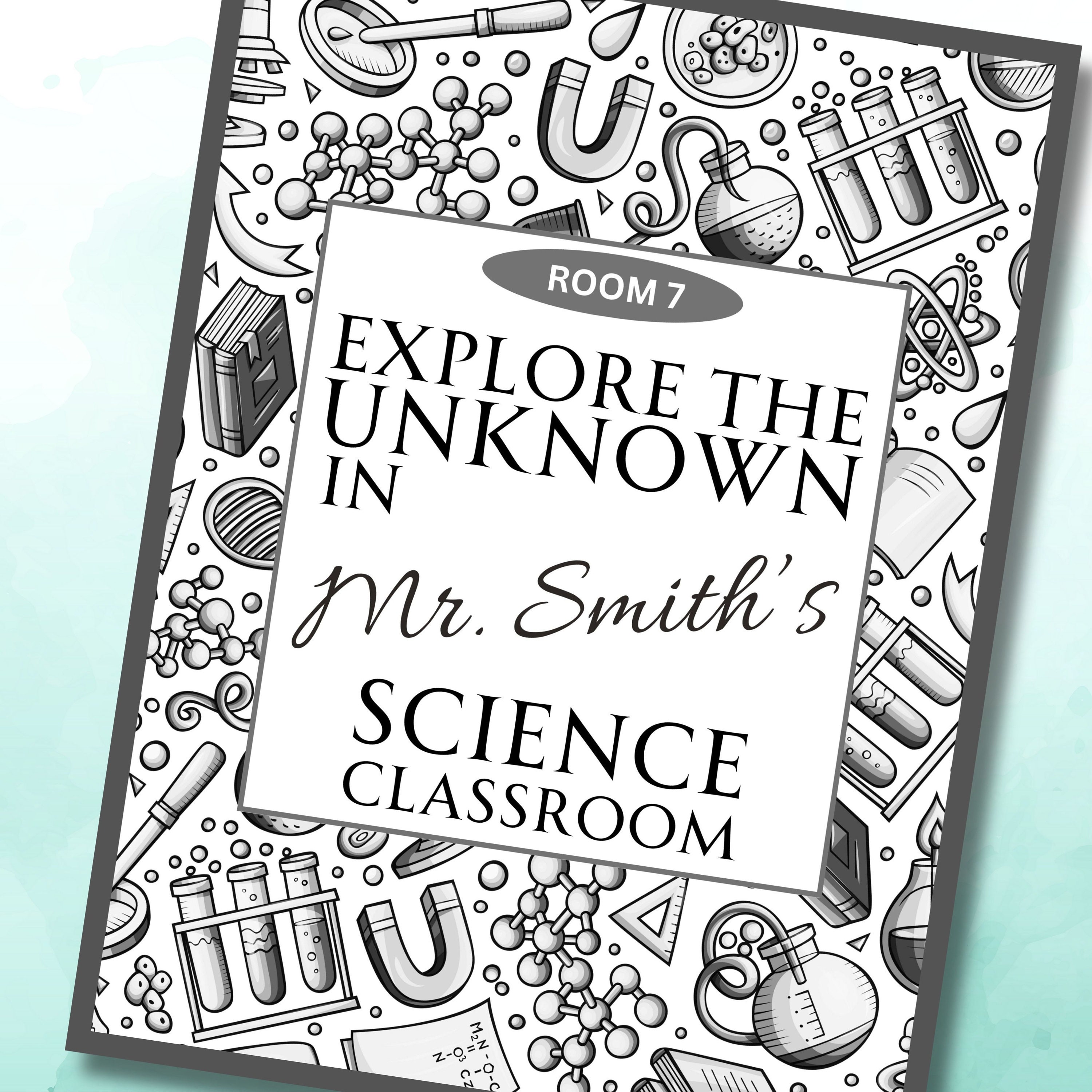 Personalized Science Classroom Door Sign Chemistry Door Sign - Etsy