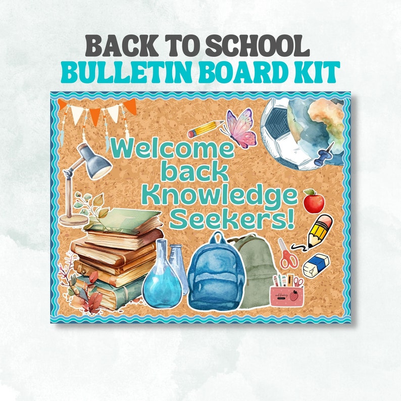 Back to School Bulletin Board Kit Middle School Decor High - Etsy