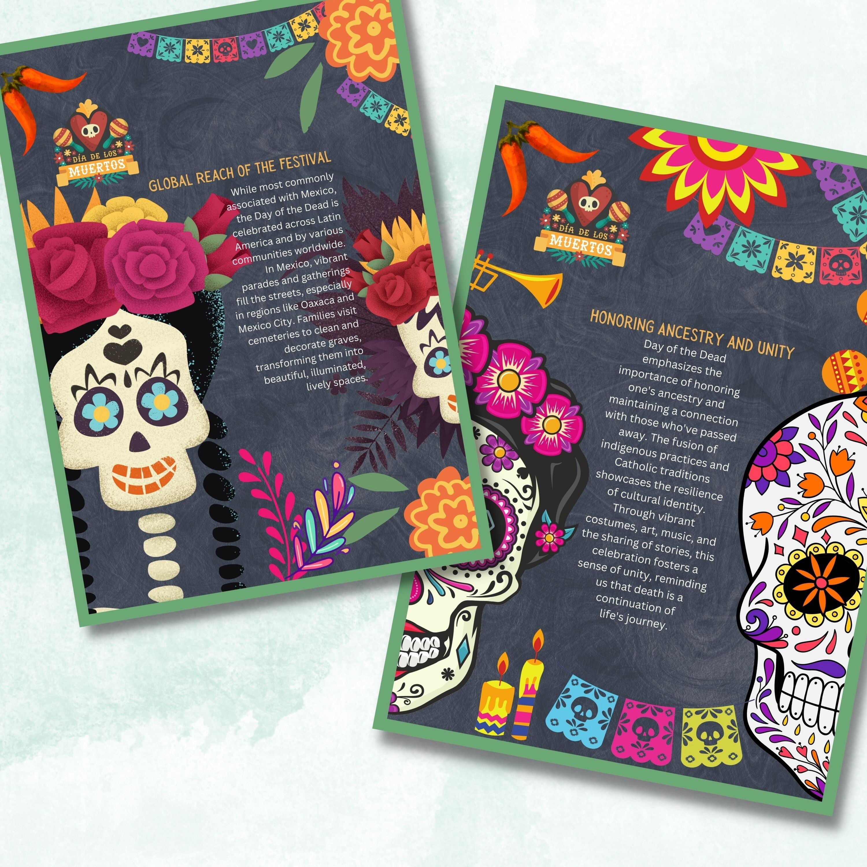 Dia De Los Muertos Classroom Decor Bundle, Day of the Dead Spanish ...