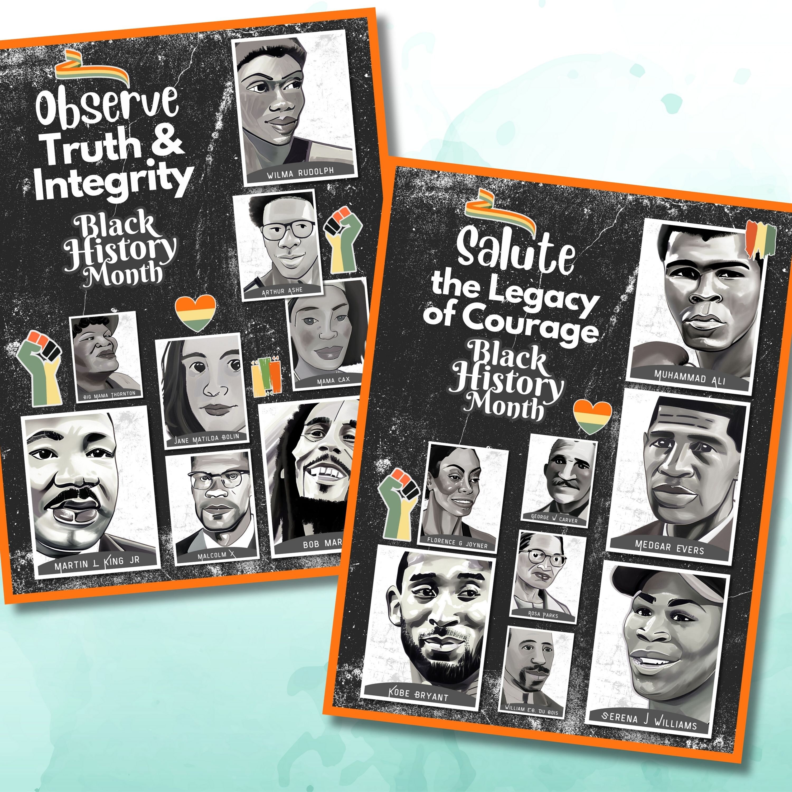 Personalized Door Sign, Black History Month Bulletin Board, BLM Art ...