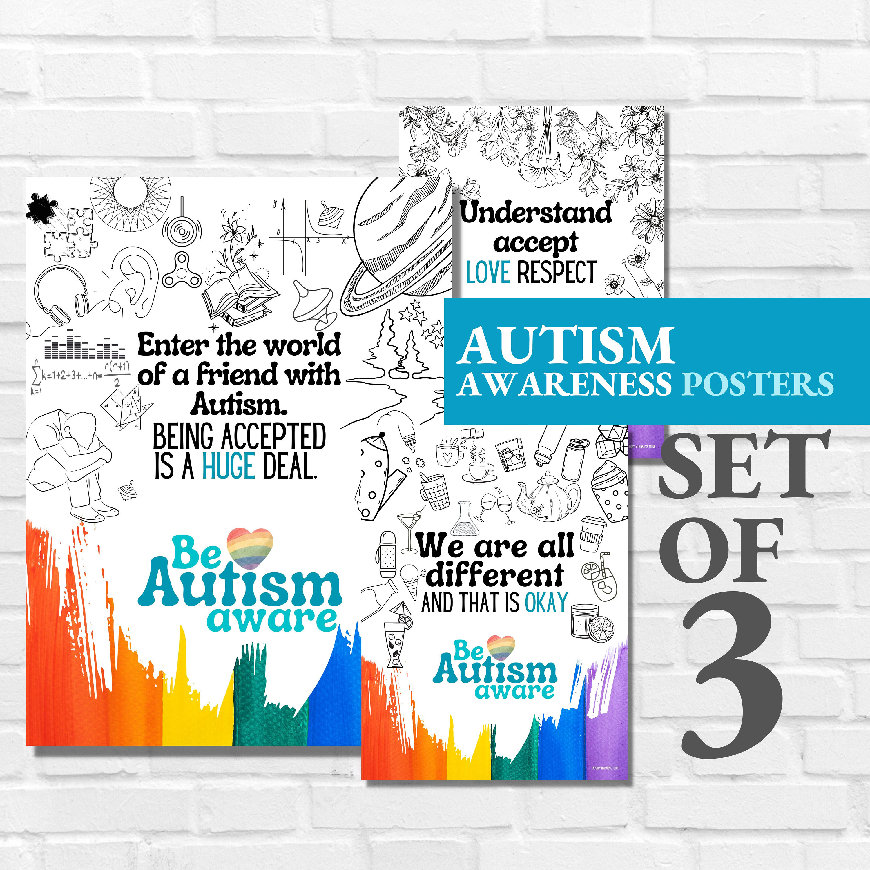 Autism Awareness Posters, Autism Svg, Autism Awareness Svg ...