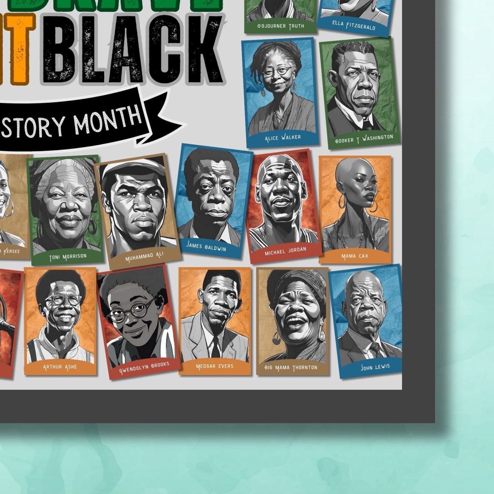 Black History Month Bulletin Board Kit, School Classroom Decor, BLM ...