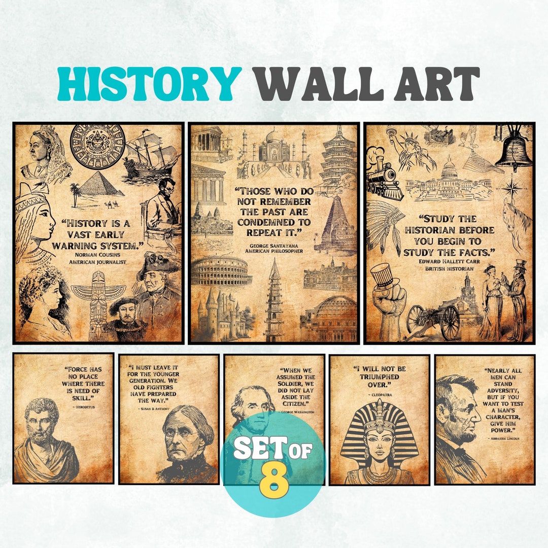 History Classroom Decor Bundle, History Teacher Gift, World History ...