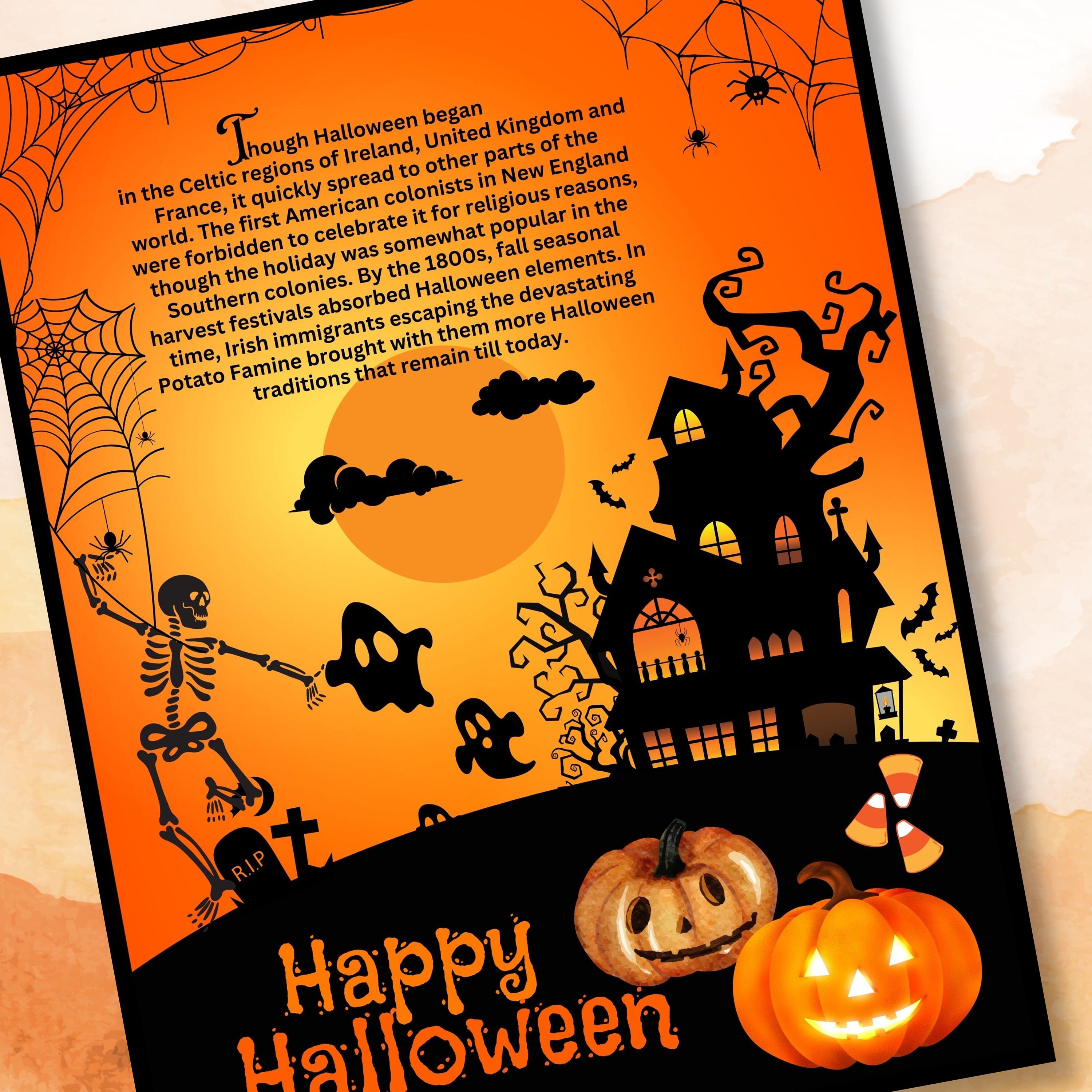 Halloween Posters Bundle Classroom Decor Bundle Middle High - Etsy