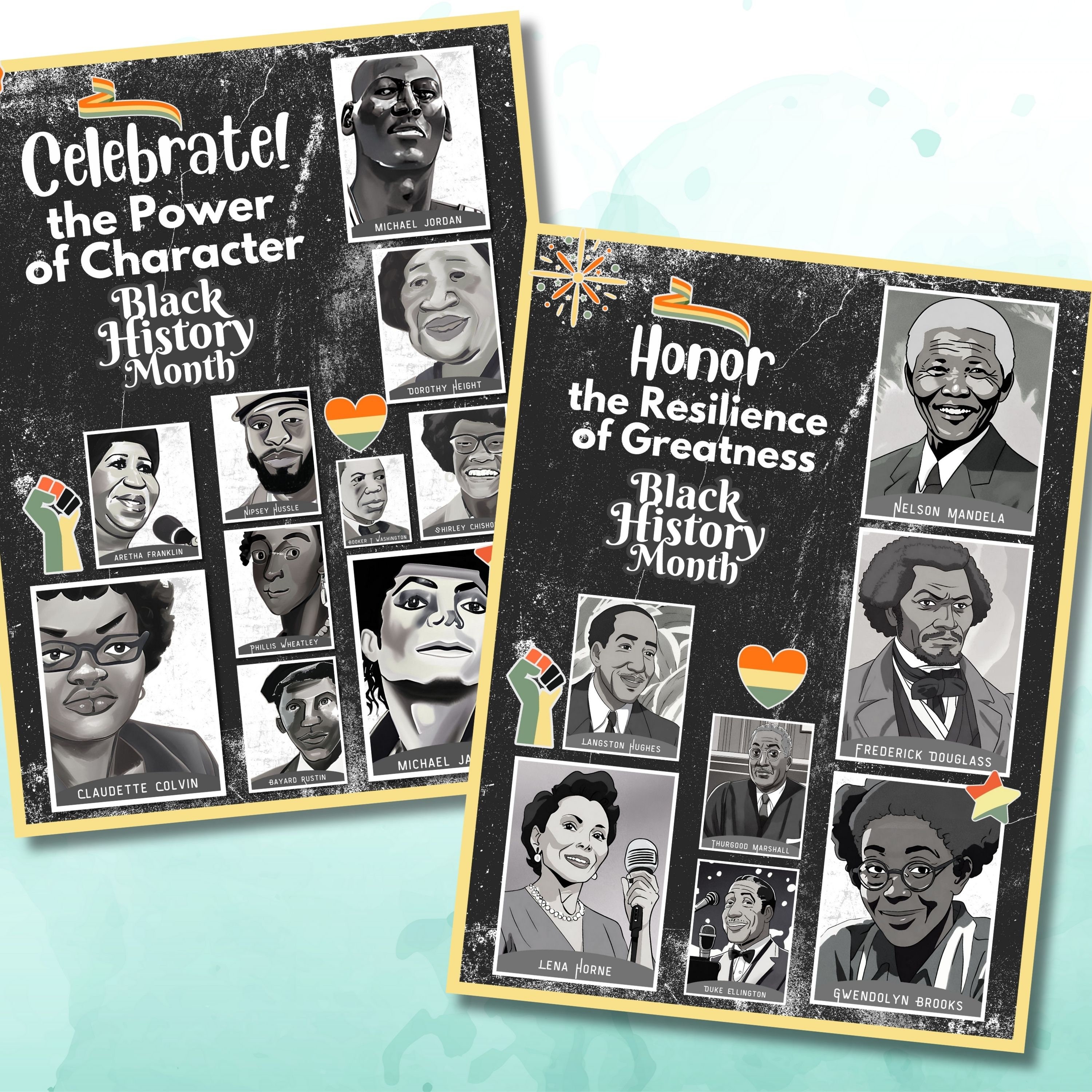 Personalized Door Sign, Black History Month Bulletin Board, BLM Art ...