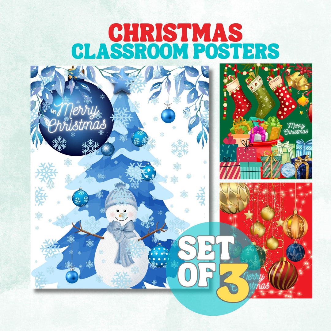 Christmas Bulletin Board Classroom Decor Bundle Elementary - Etsy