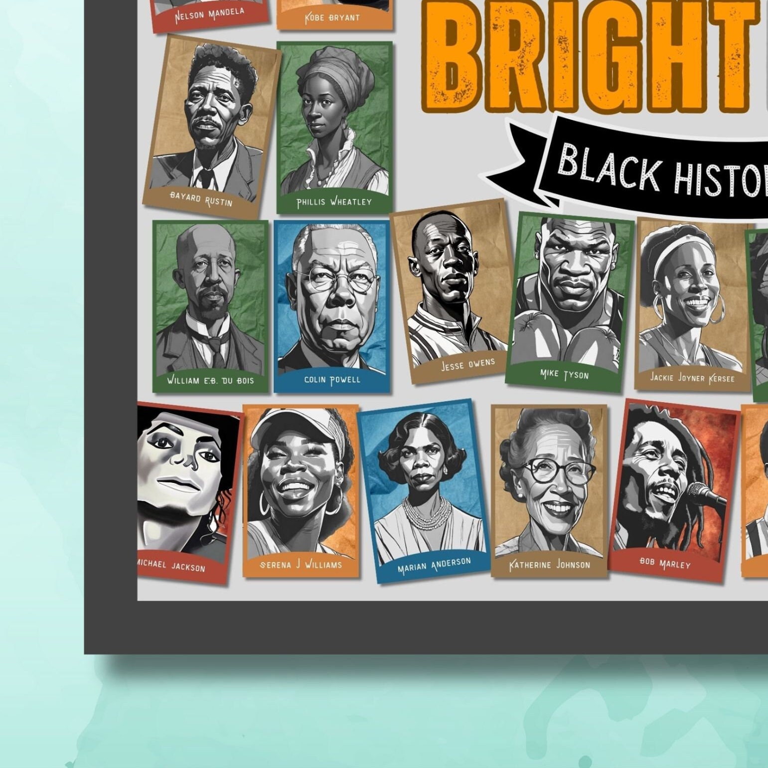 Black History Month Bulletin Board Kit, School Classroom Decor, BLM ...