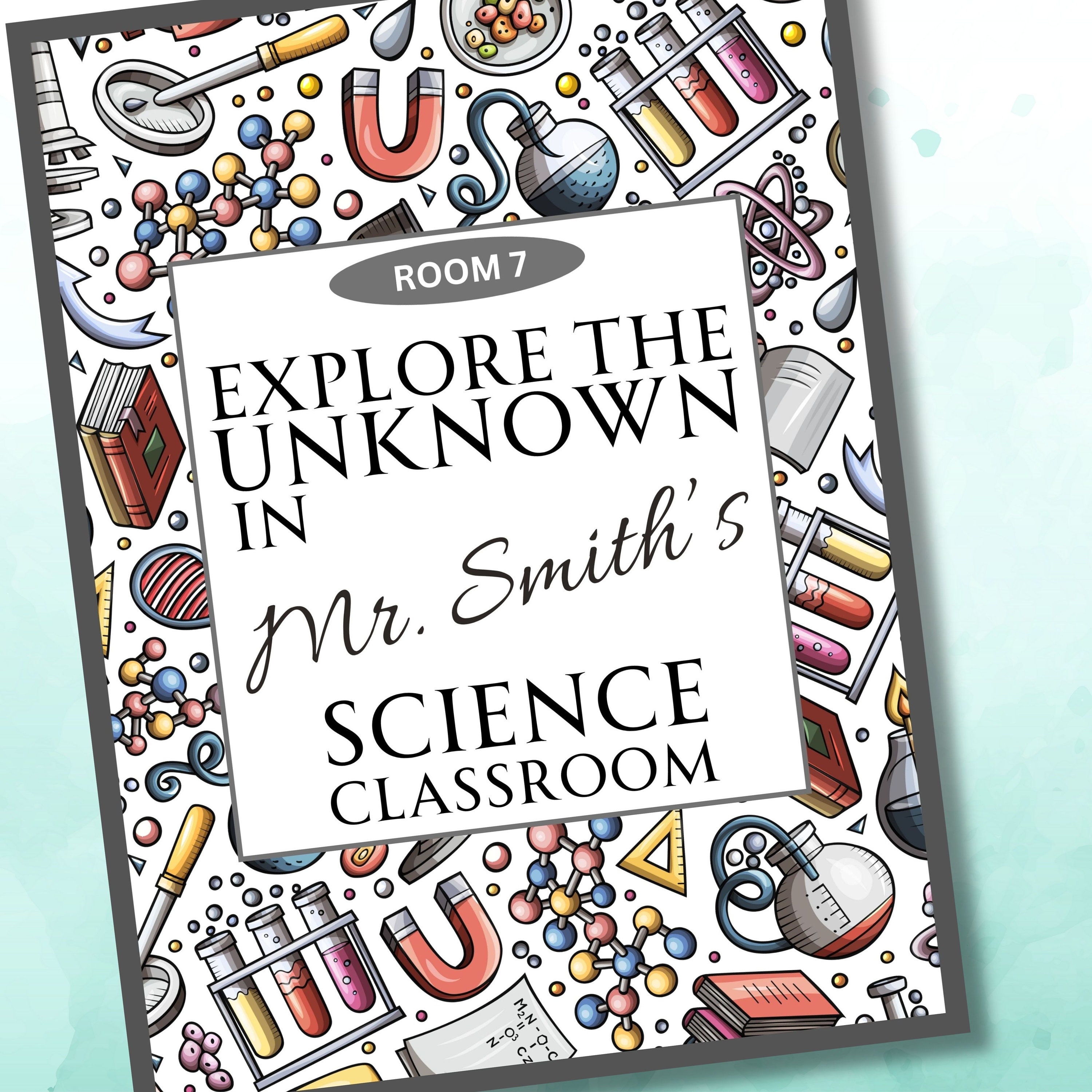 Personalized Science Classroom Door Sign Chemistry Door Sign - Etsy