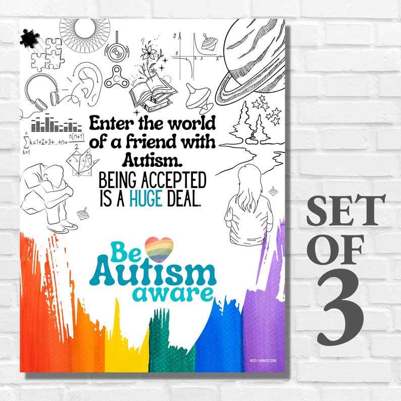 Autism Awareness Posters, Autism Svg, Autism Awareness Svg ...